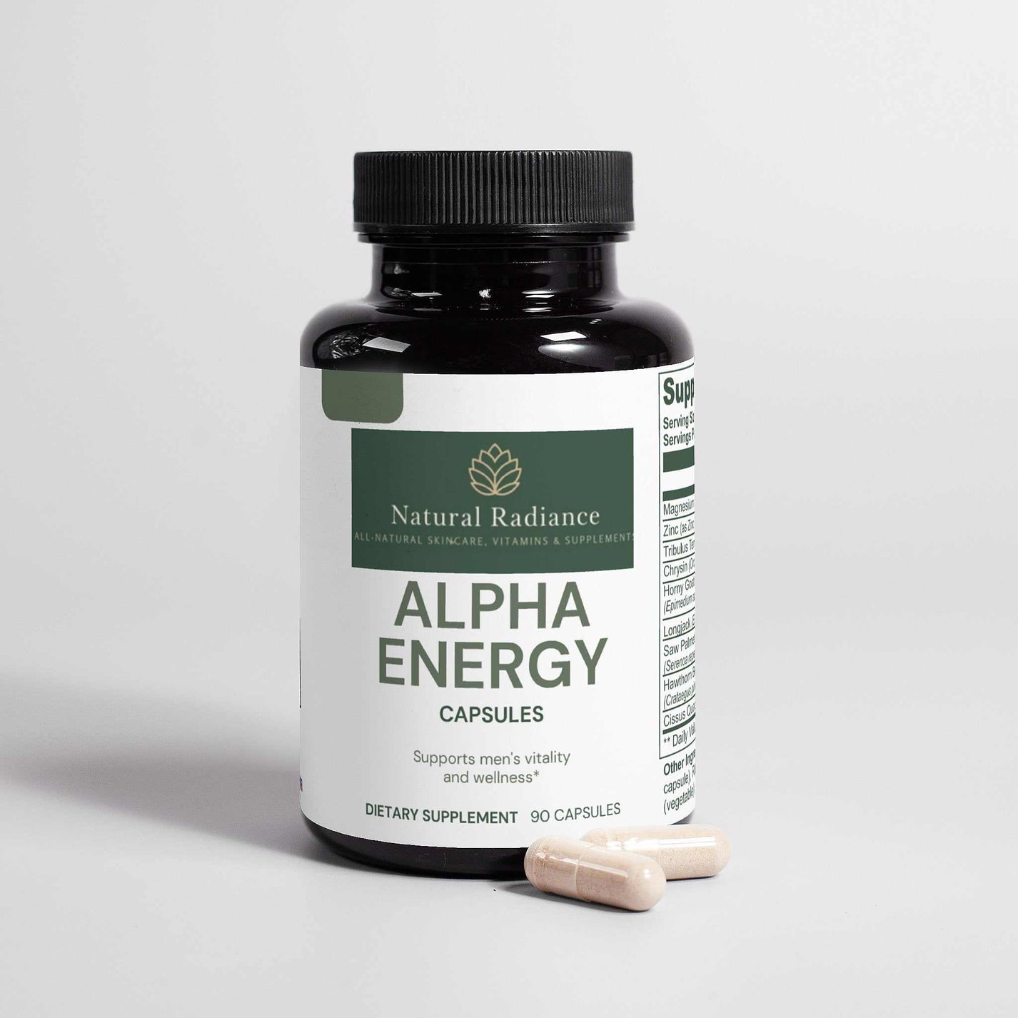 Alpha Energy-Men's Vitality Supplement for Energy, Heart & Bone ...