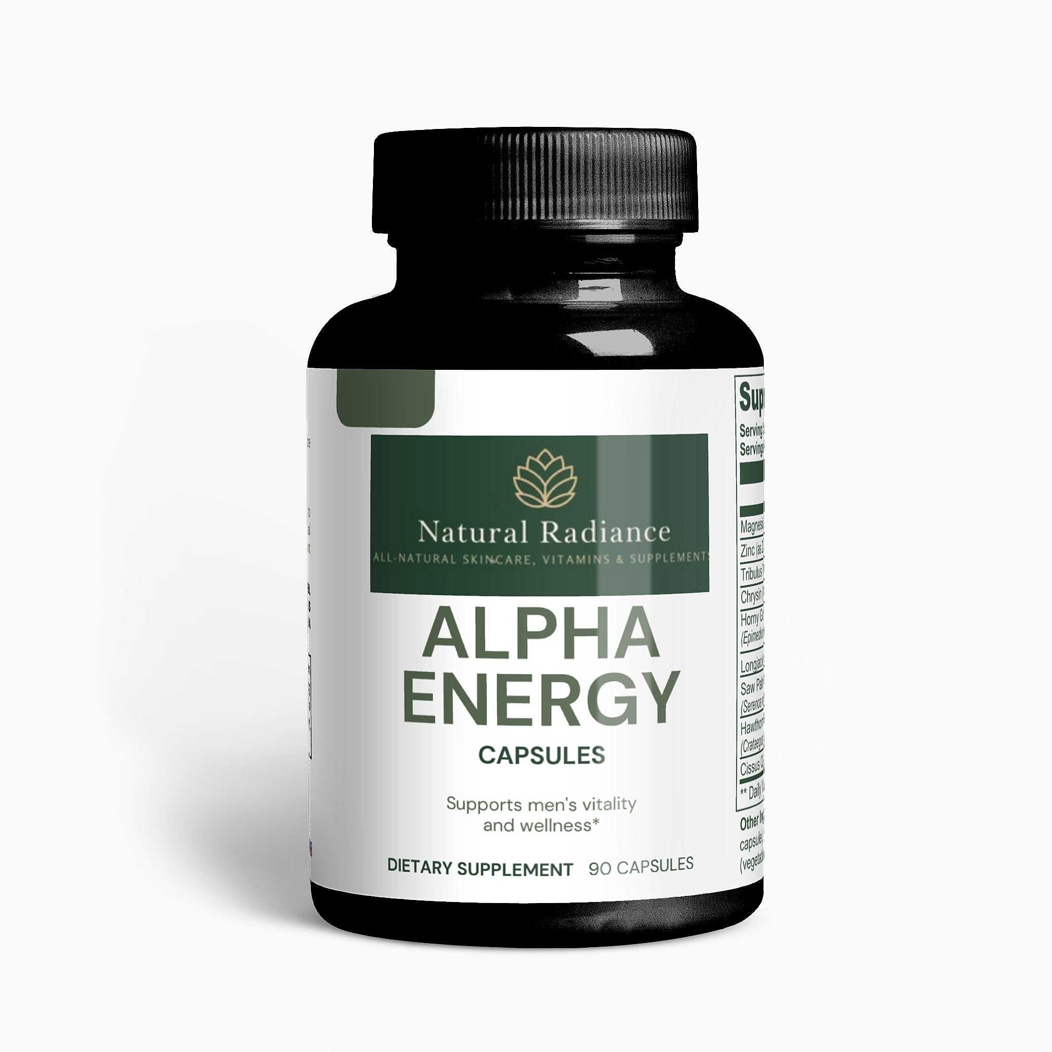 Alpha Energy-Men's Vitality Supplement for Energy, Heart & Bone ...